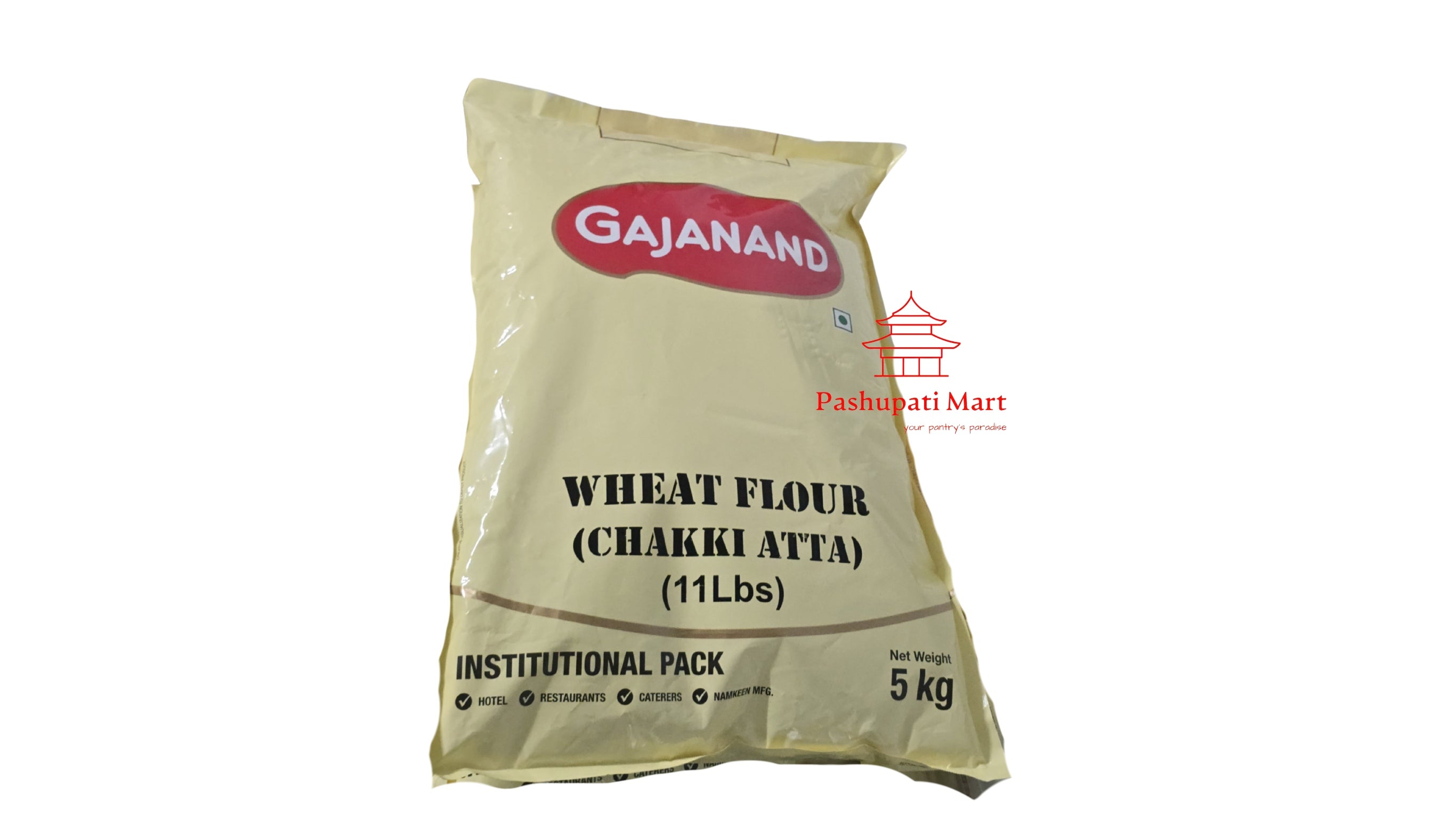 Gajanand Wheat Flour (Chakki Atta) 5 kg – Pashupati Mart