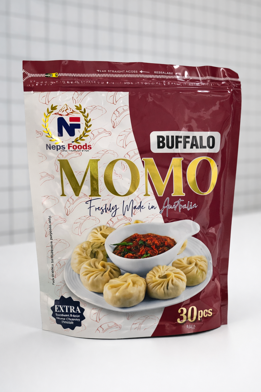 Buff Momo Frozen 30 Pc – Pashupati Mart